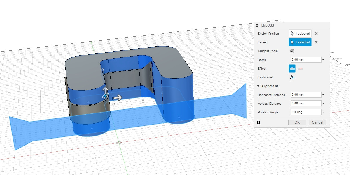 Nueva herramienta Repujado - Emboss en Fusion 360 - Norbert Rovira